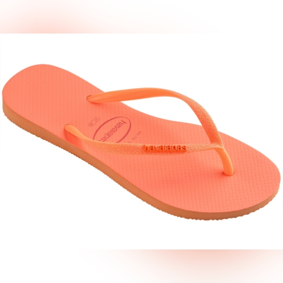 Havaianas | Shoes | Havaianas Slim Glitter Neon Flip Flops | Poshmark